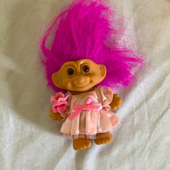 Toys | Vintage Russ Wedding Flower Girl Trolls Doll | Poshmark
